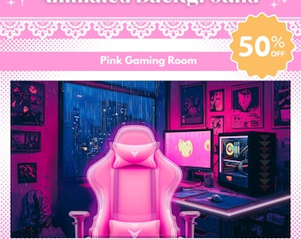 VTUBER ANIMATED BACKGROUND - Pink Sakura Room (loop, 1080p) - Etsy