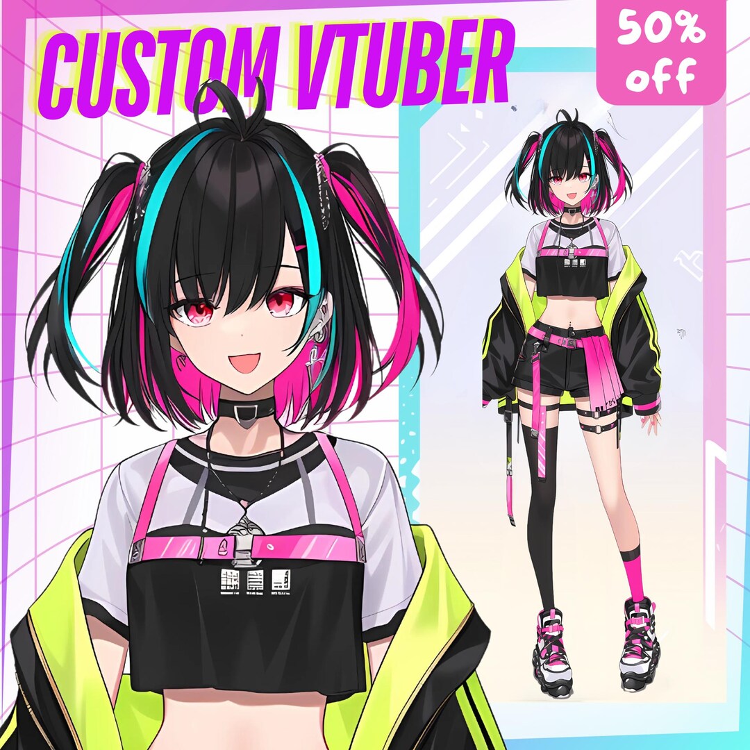 Custom Live2d Vtuber Commission, Vtuber Assets, Live2d Model Commission ...