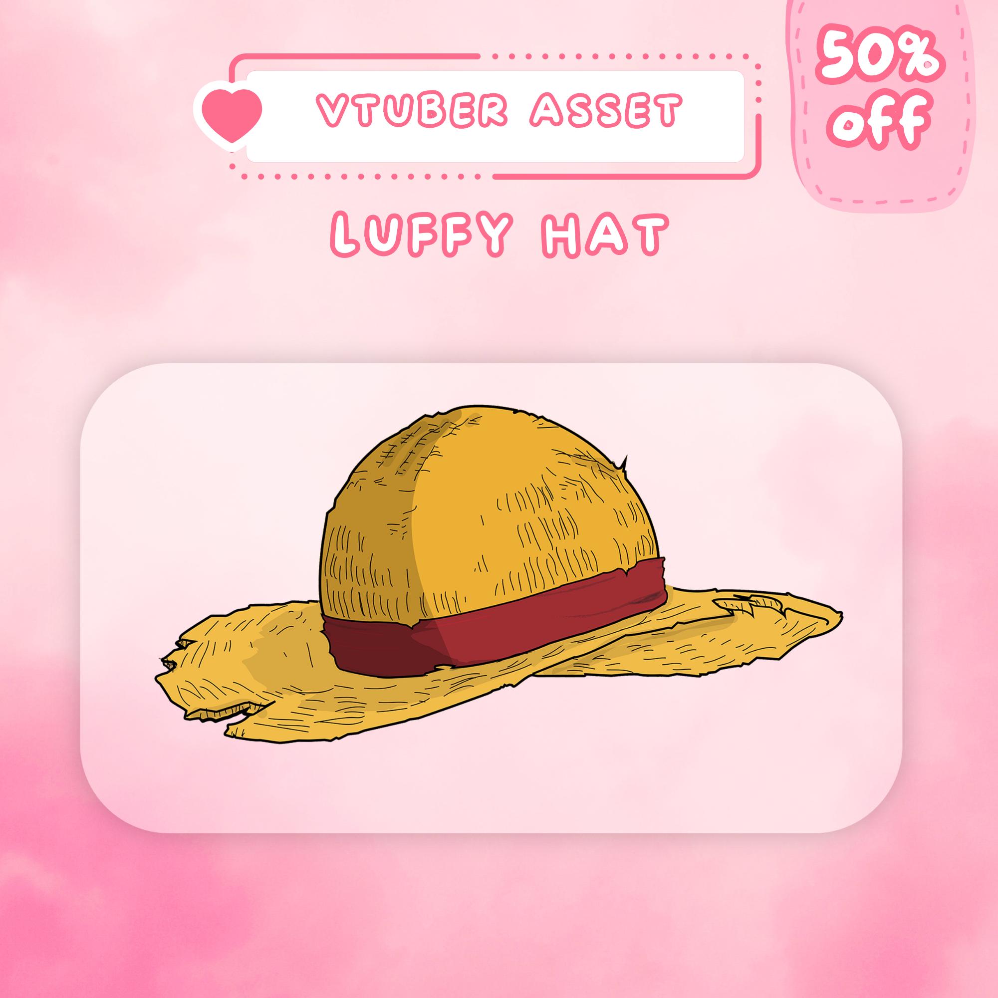 Anime Straw Hat Vtuber Asset: Luffy Style (digital Download) - Etsy