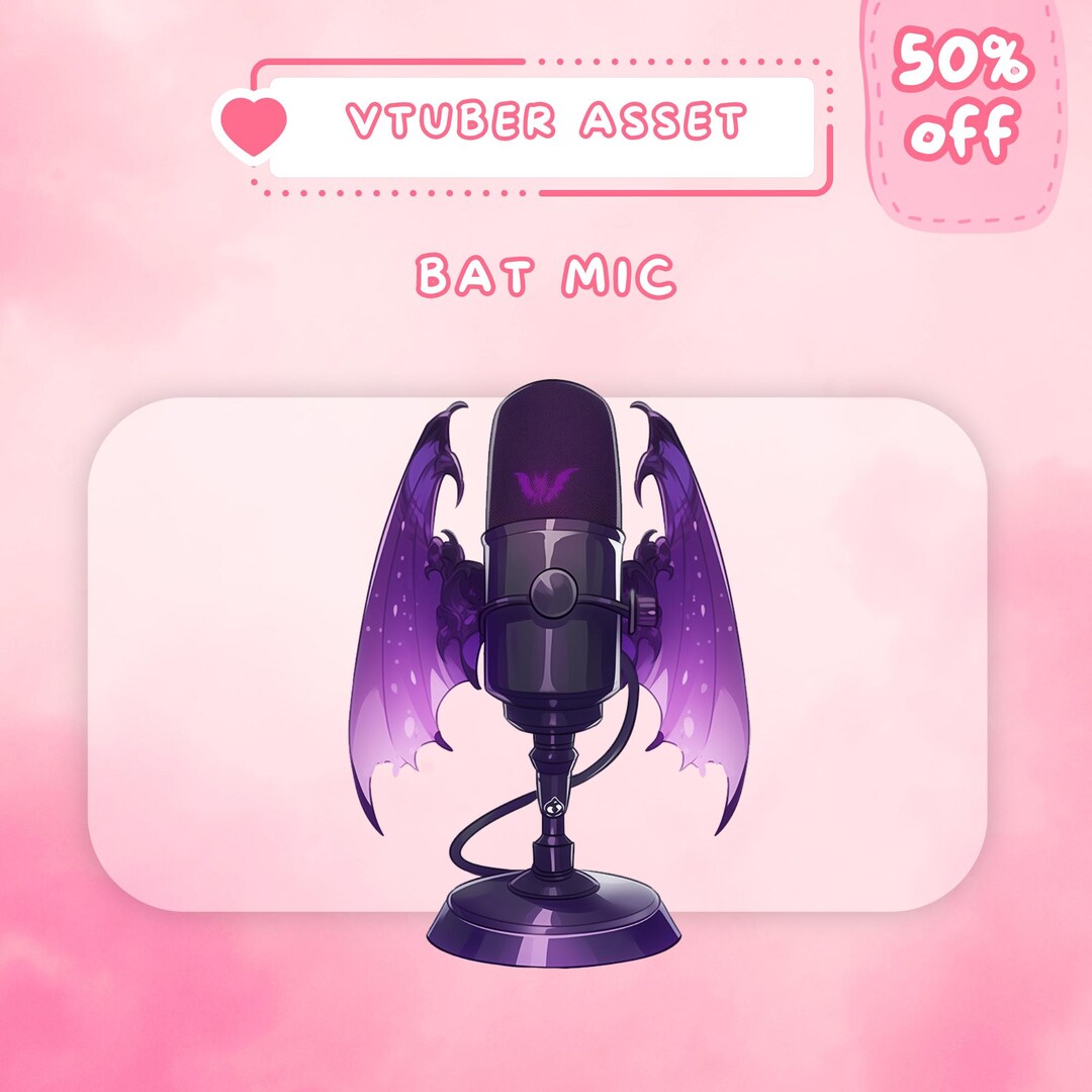 Vtuber Asset | Vtuber Purple Dragonic Microphone, Pngtuber Assets ...