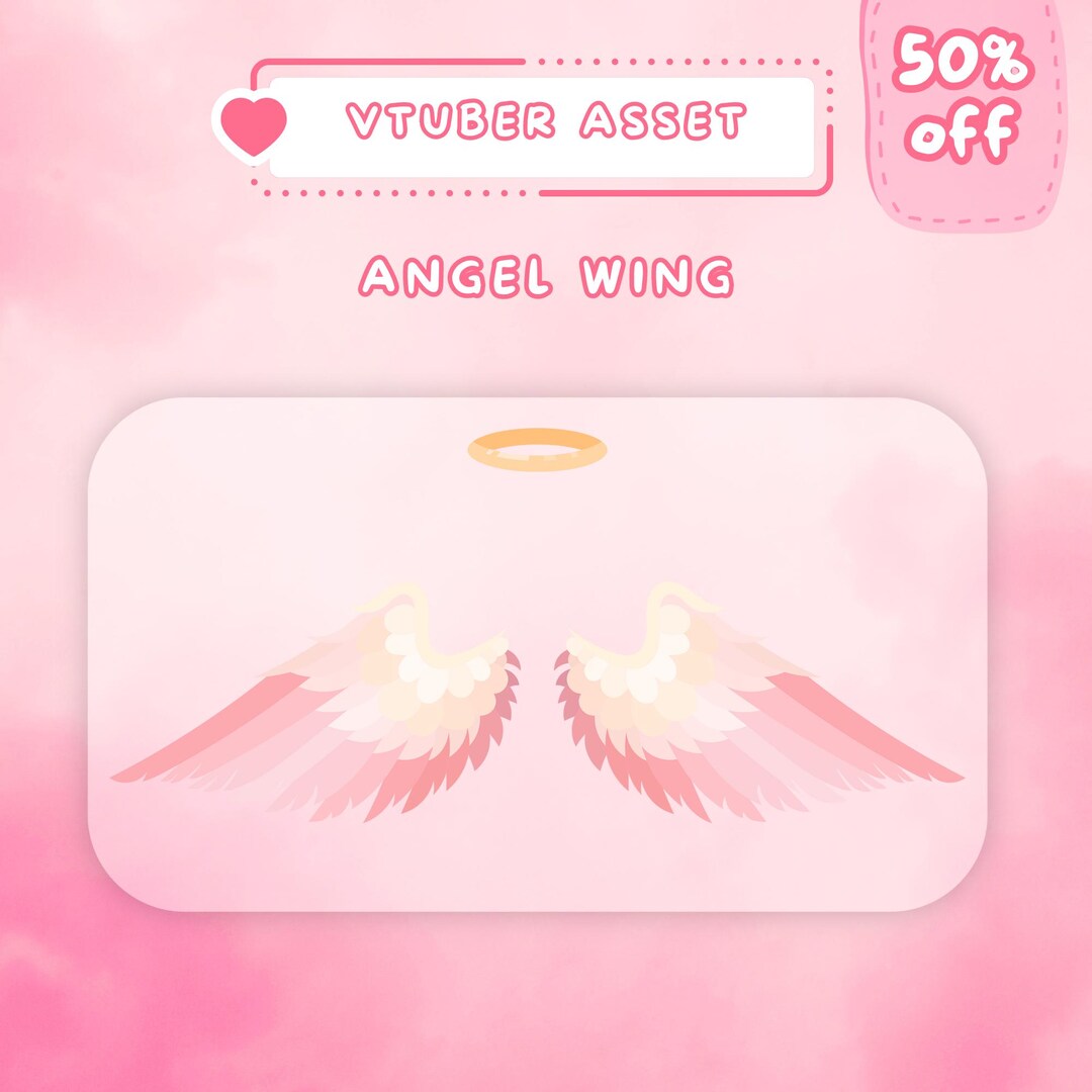 Vtuber Assets | Live2d Rigged Vtuber Wings, Angel Wing, Vtuber Prop, Animated Asset, Gift for ...