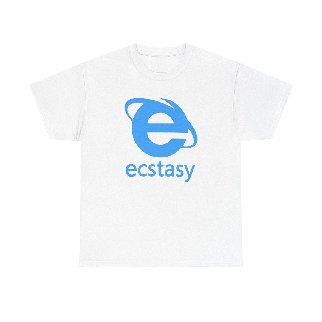 Ecstacy T-shirts - Black and White - Etsy UK