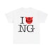I Love NG I Luv Novagang White Tees T-shirts Merch - All Sizes - Etsy