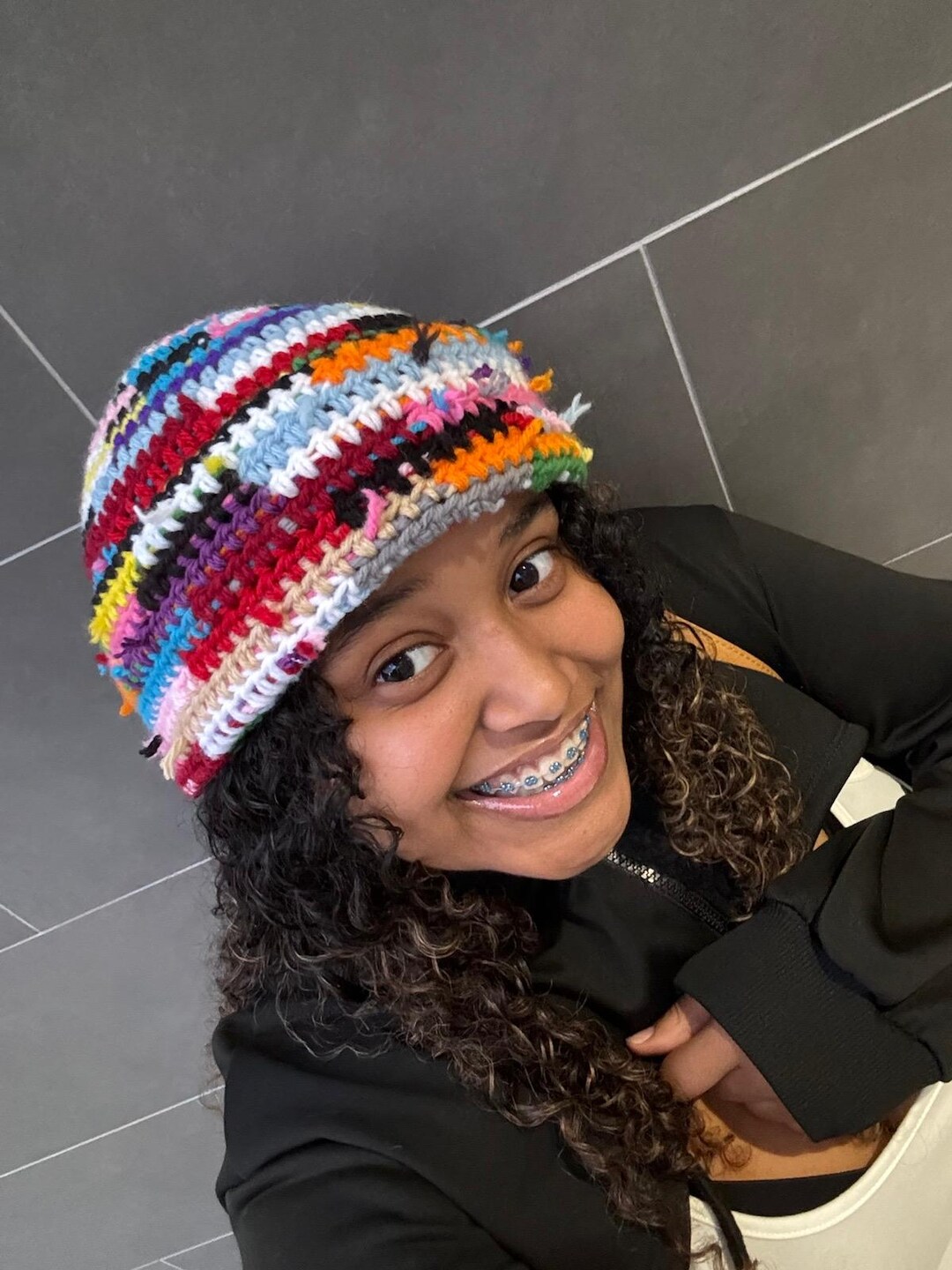 Scrap Yarn Beanie - Etsy