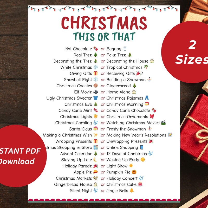 Christmas Icebreaker Game - Etsy