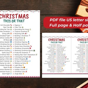 Christmas This or That Game, Fun Party Activity Kids & Adults ...