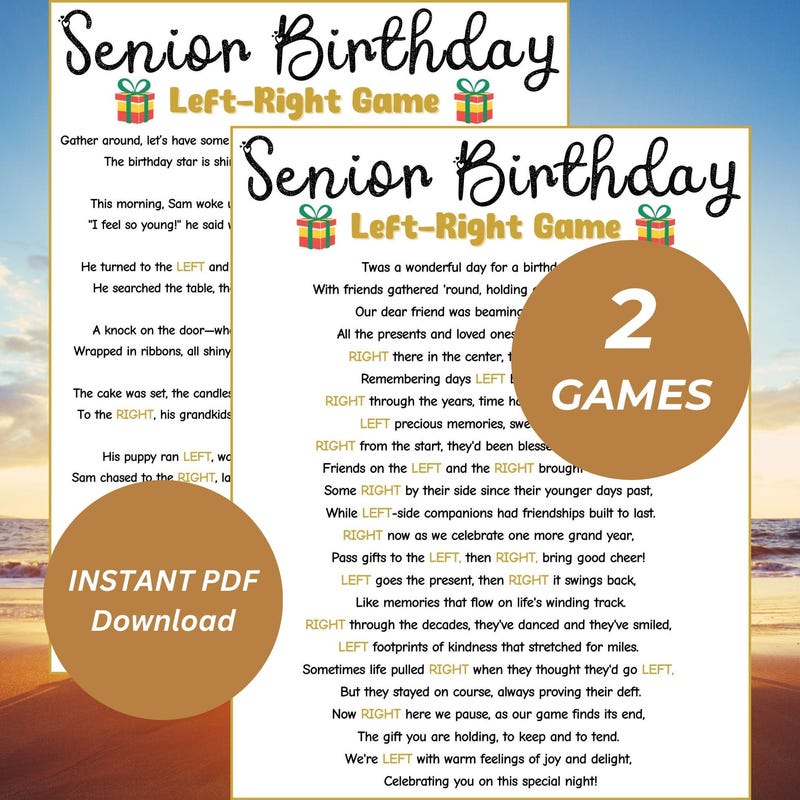 Funny Left Right Games - Etsy