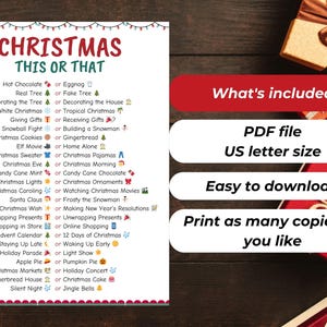 Christmas This or That Game: Printable Holiday Party Activity (PDF) - Etsy