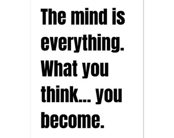 Simple Motivational Poster Wall Art Decor, Office Decor Wall Art ...