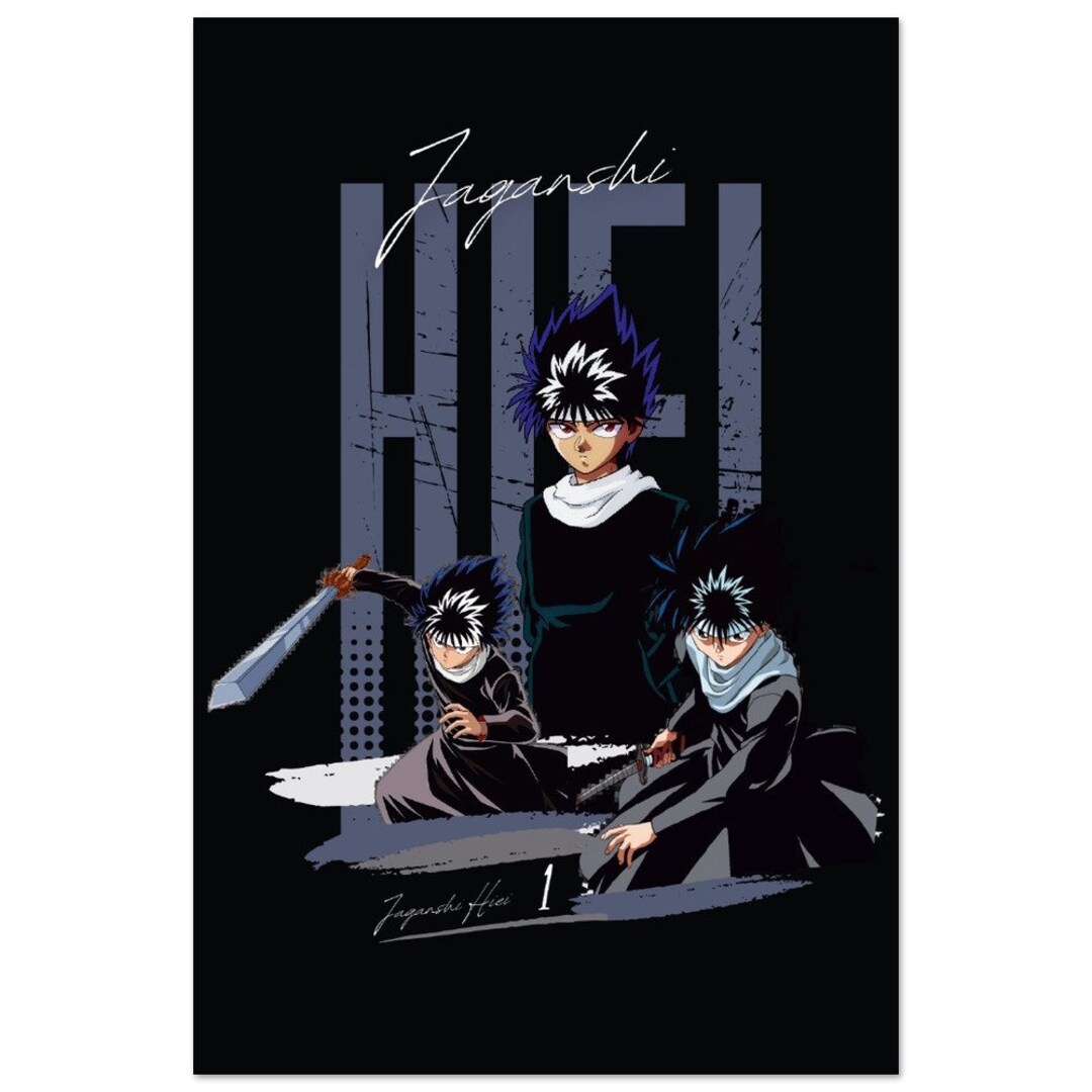 Anime Poster, Yu-yu Hakusho Themed Graphic Poster, Character Poster ...