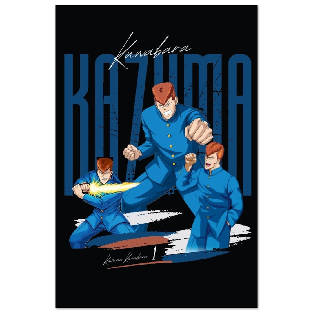Anime Poster, Yu-yu Hakusho Themed Graphic Poster, Character Poster ...