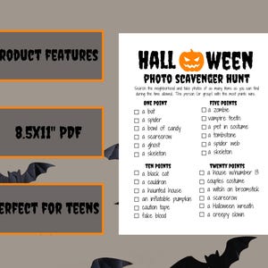 Scavenger Hunt, Fall Scavenger Hunt, Halloween Scavenger Hunt, Photo ...