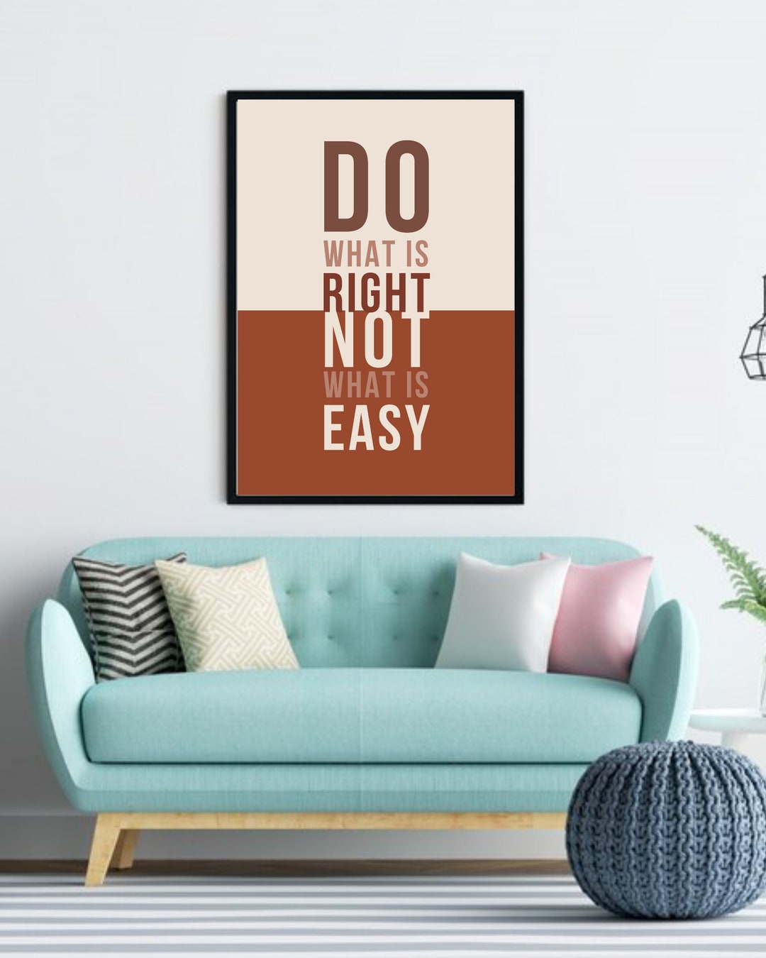 Do What is Right Not What is Easy Quote Print Boho Minimalist Printable ...