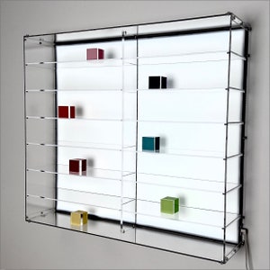 Wall-mount Plexiglass Back-lit LED Display Shelf Show-case - Etsy