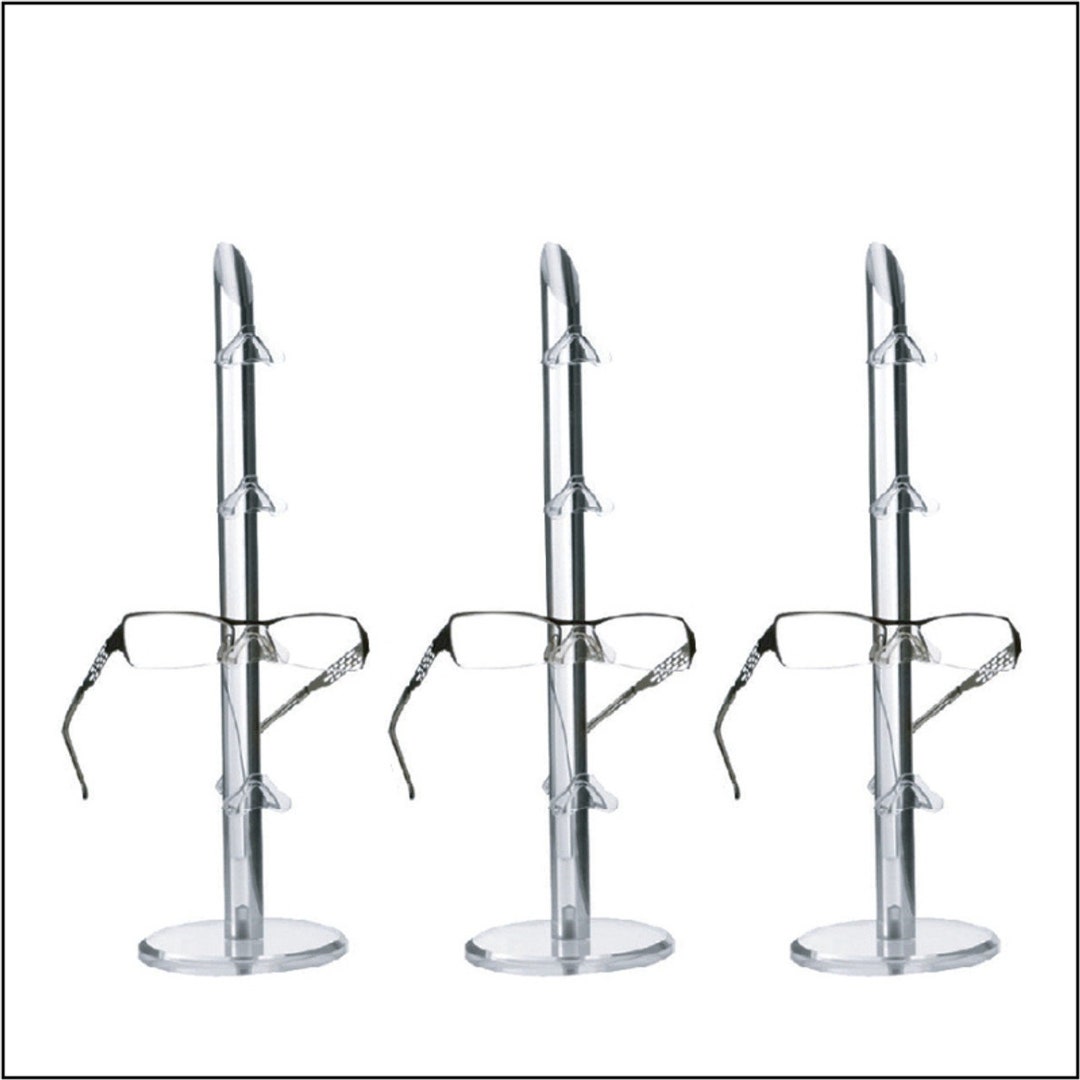 Dw4.3b - Set of Three Acrylic Counter Top Optical Frame Displays ...