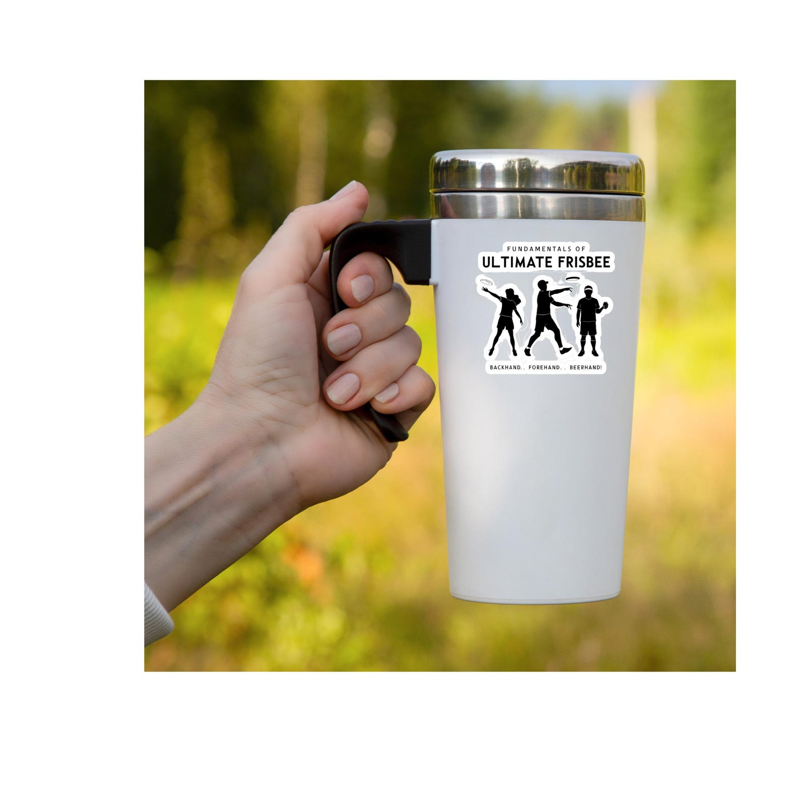 Ultimate Frisbee Sticker: Sports Lover Gift, Funny Water Bottle Decal ...