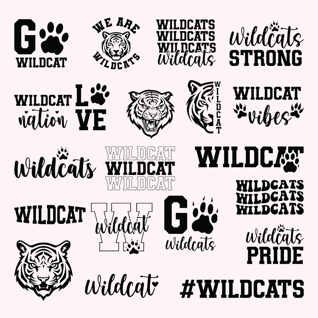 Wildcats SVG, Wildcats Svg Bundle, Wildcats Baseball, Wildcats Football ...