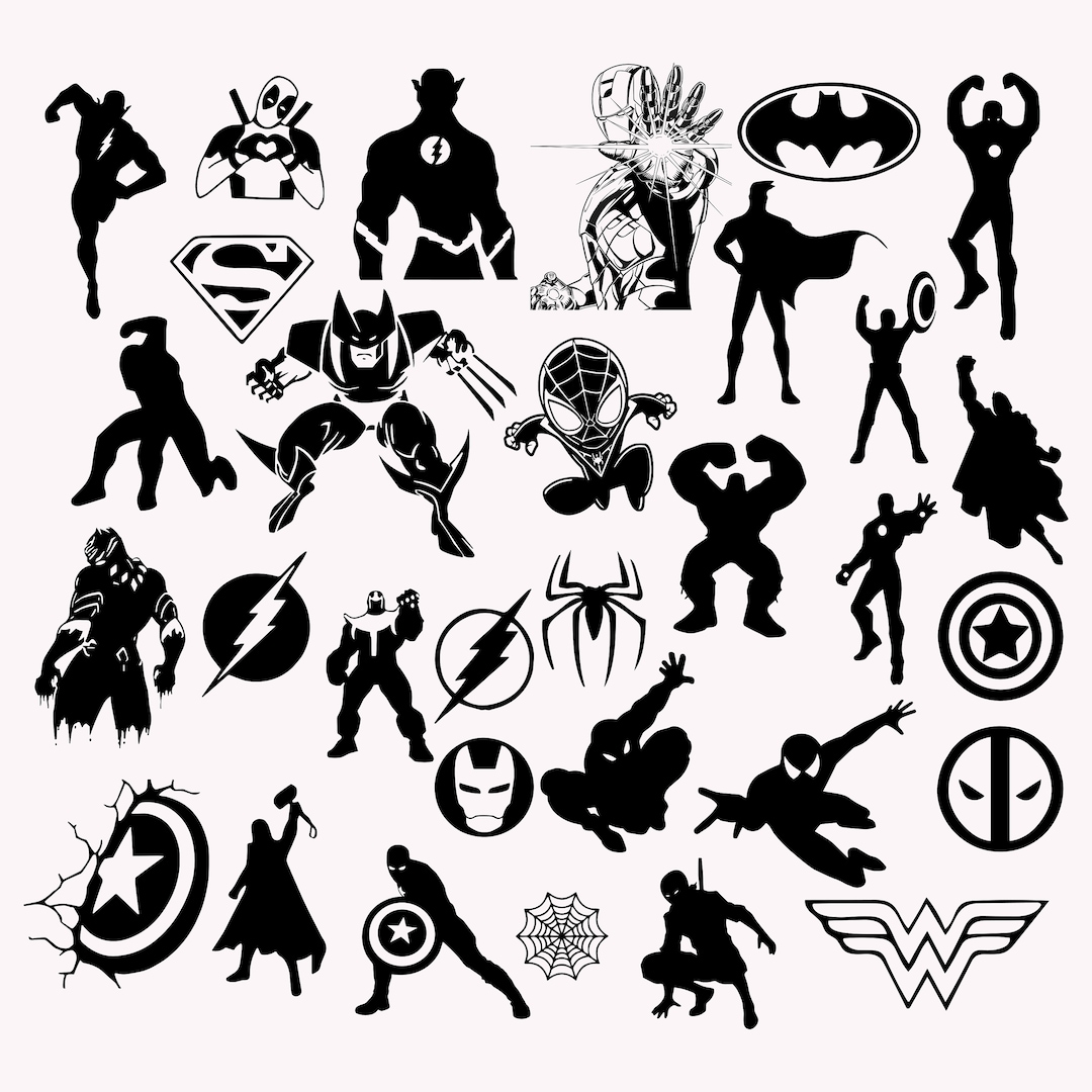 Super Hero Svg Bundle, Super Hero Svg, Captain America Svg Bundle ...