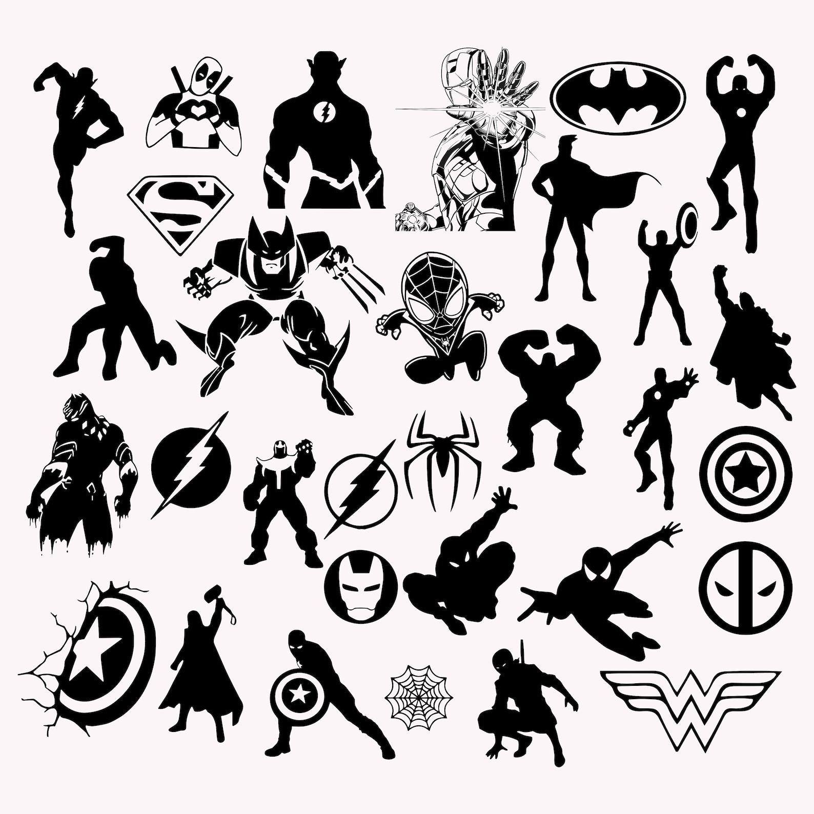 Super Hero Svg Bundle, Super Hero Svg, Captain America Svg Bundle ...