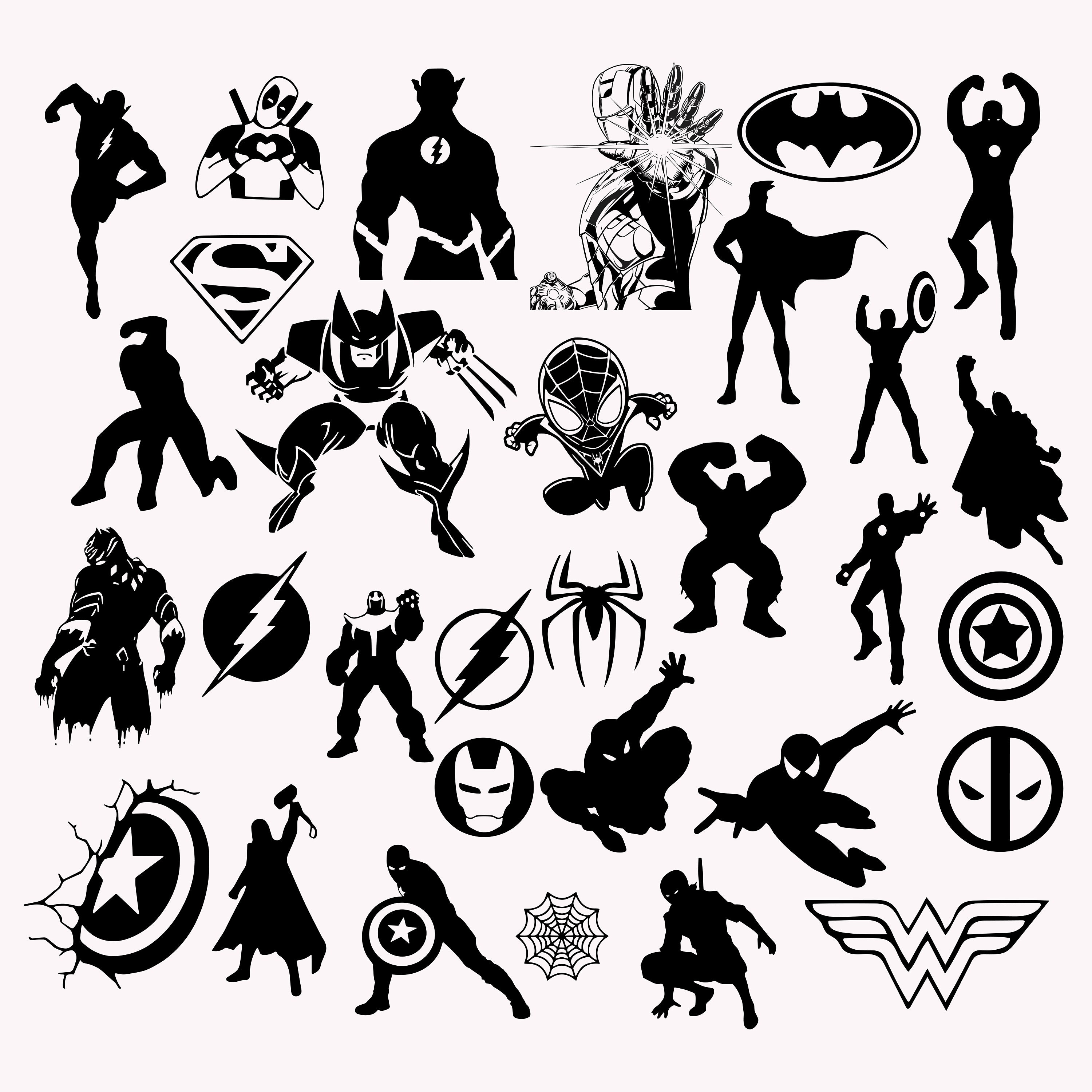 Super Hero Svg Bundle, Super Hero Svg, Captain America Svg Bundle ...