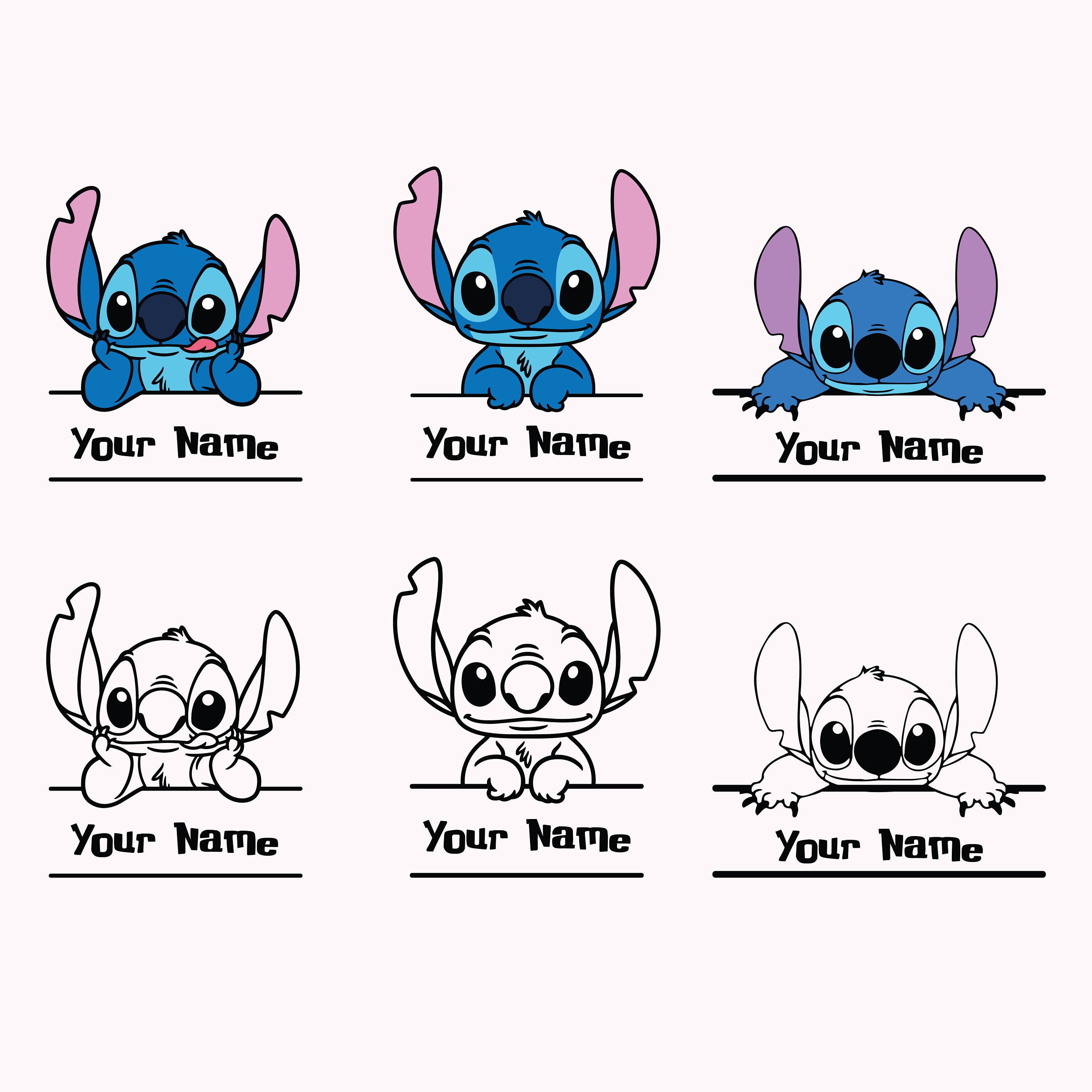 Stitch Svg, Stitch Peeking SVG, Stitch Layered Svg, Stitch Svg, Stitch ...