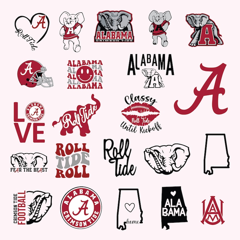 Alabama SVG Mega Bundle, Alabama PNG Bundle, Alabama Svg, Alabama ...