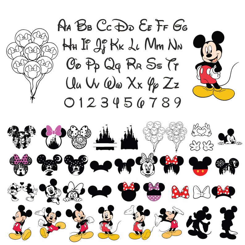Mouse Alphabet SVG, Mouse Font SVG, Mouse Ttf Letters SVG, Customize ...