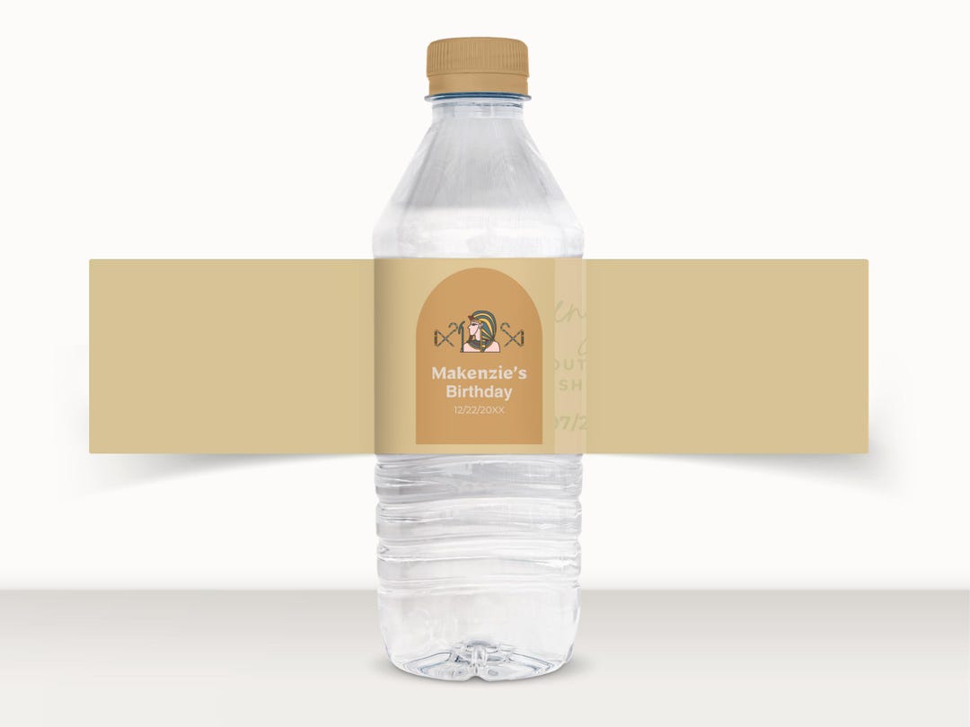 Egyptian Birthday Water Bottle Labels, Pharaoh Party (digital Download ...