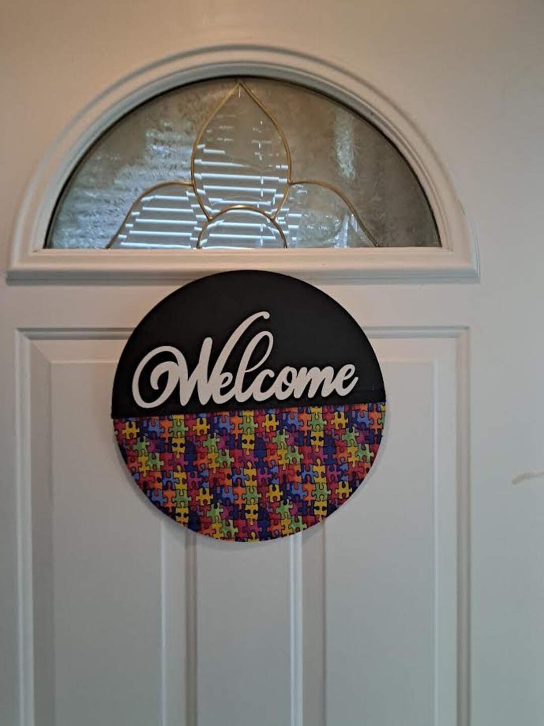 14" Autism Door Hanger - Etsy