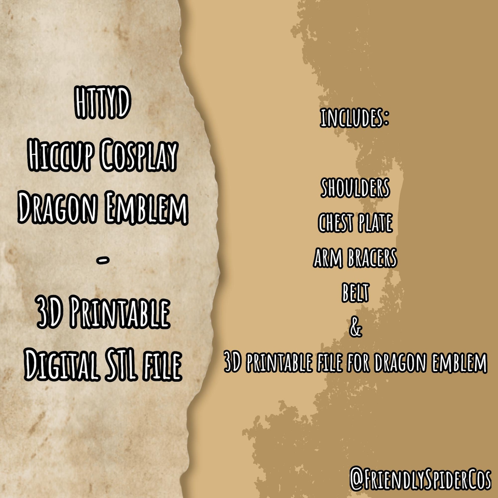 HTTYD Hiccup Armour - Digital PDF Patterns & STL File - Etsy