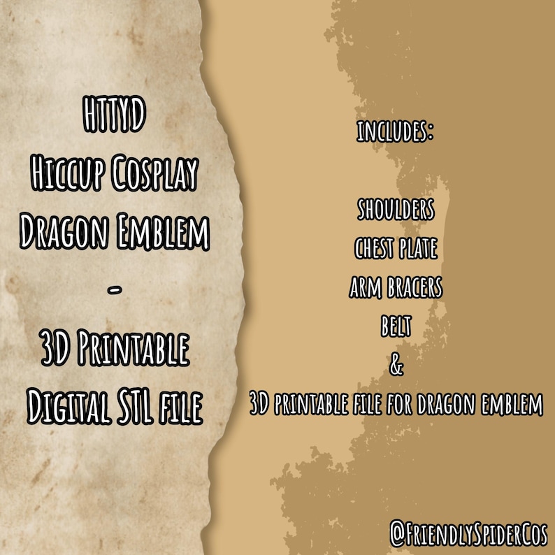 HTTYD Hiccup Armour - Digital PDF Patterns & STL File - Etsy