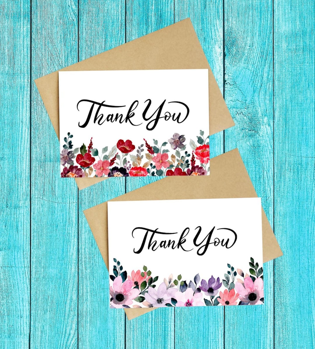 Thank You Cards Printable Thank You Cards Cute Appreciation Cards ...