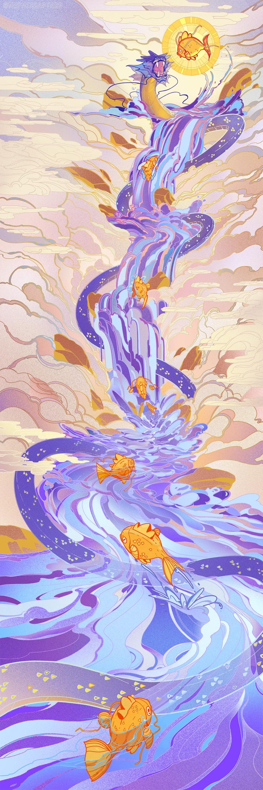 You Can Do It, Magikarp! - Pokemon 5.6x17 Print - Etsy