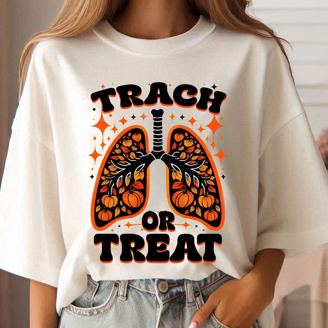 Retro Nurse Respiratory Therapist Halloween Png Trach or Treat Png ...