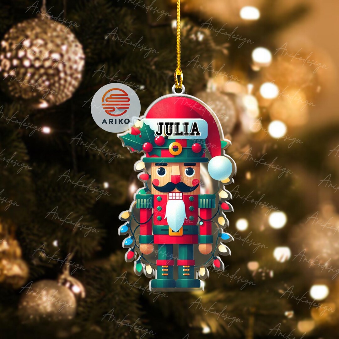 Custom Nutcracker Ornament With Name Personalized Christmas Gift ...