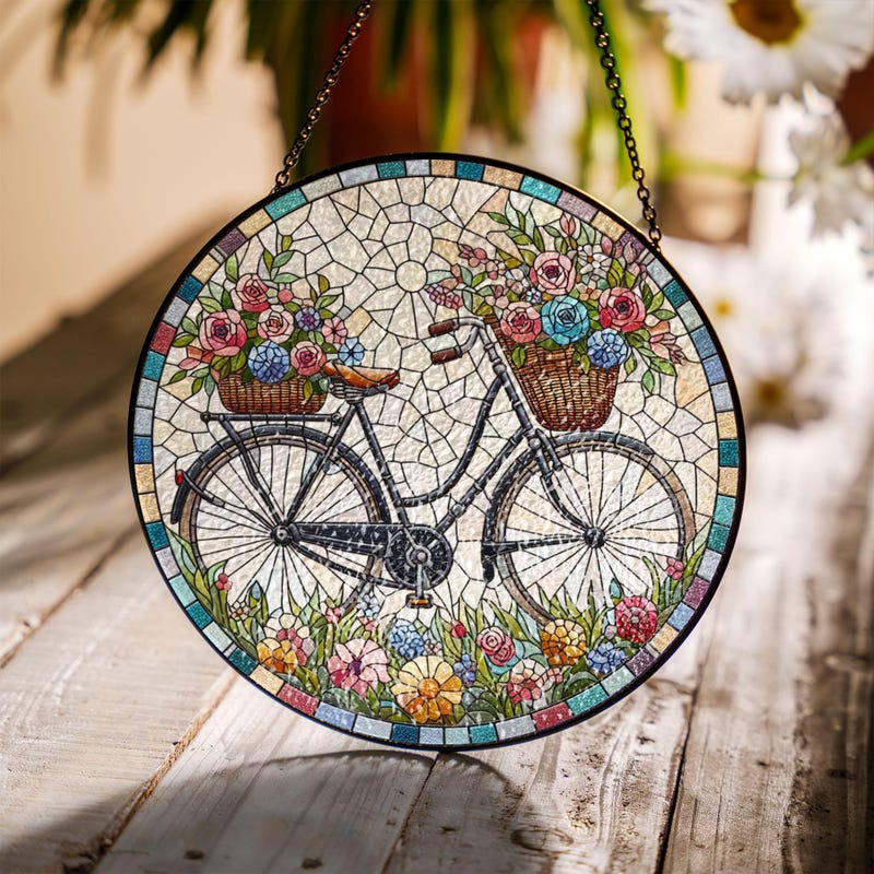Stained Glass Bike - Etsy