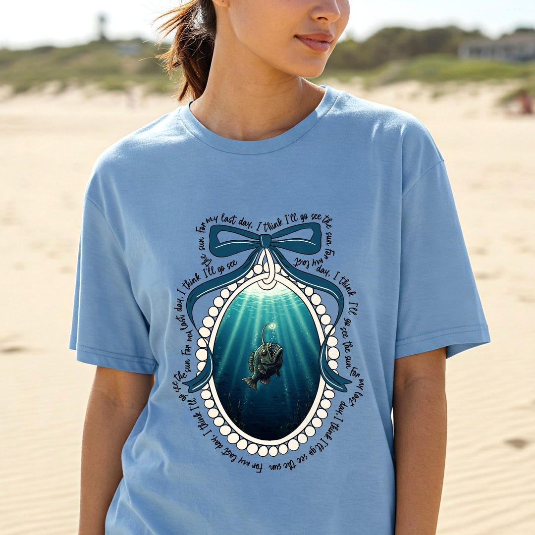 Coquette Angler Fish Tshirt/sweatshirt/hoodie, Anglerfish Shirt, Marine ...