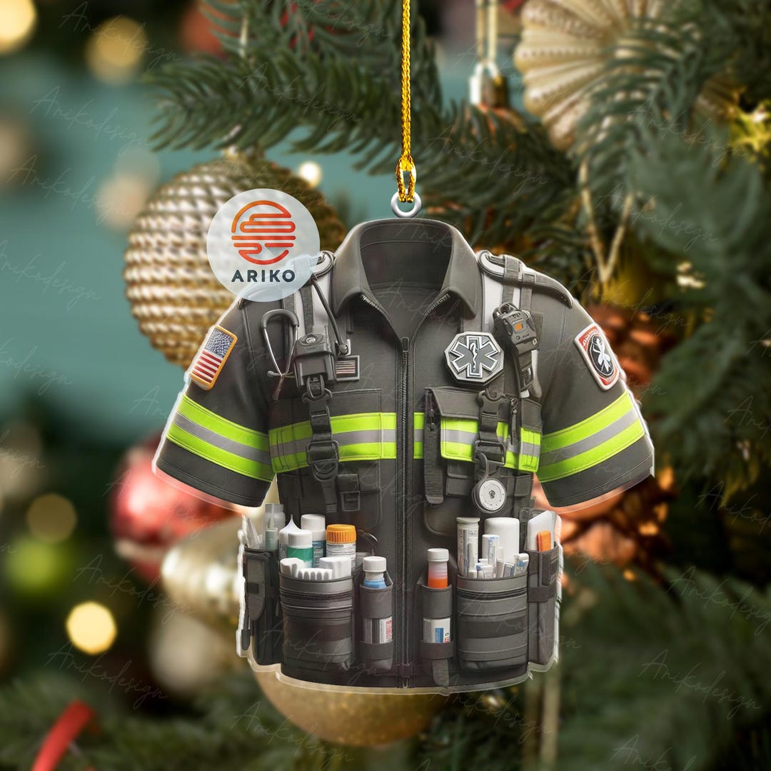 Personalized Paramedic Uniform Christmas Ornament Perfect Holiday Decor ...