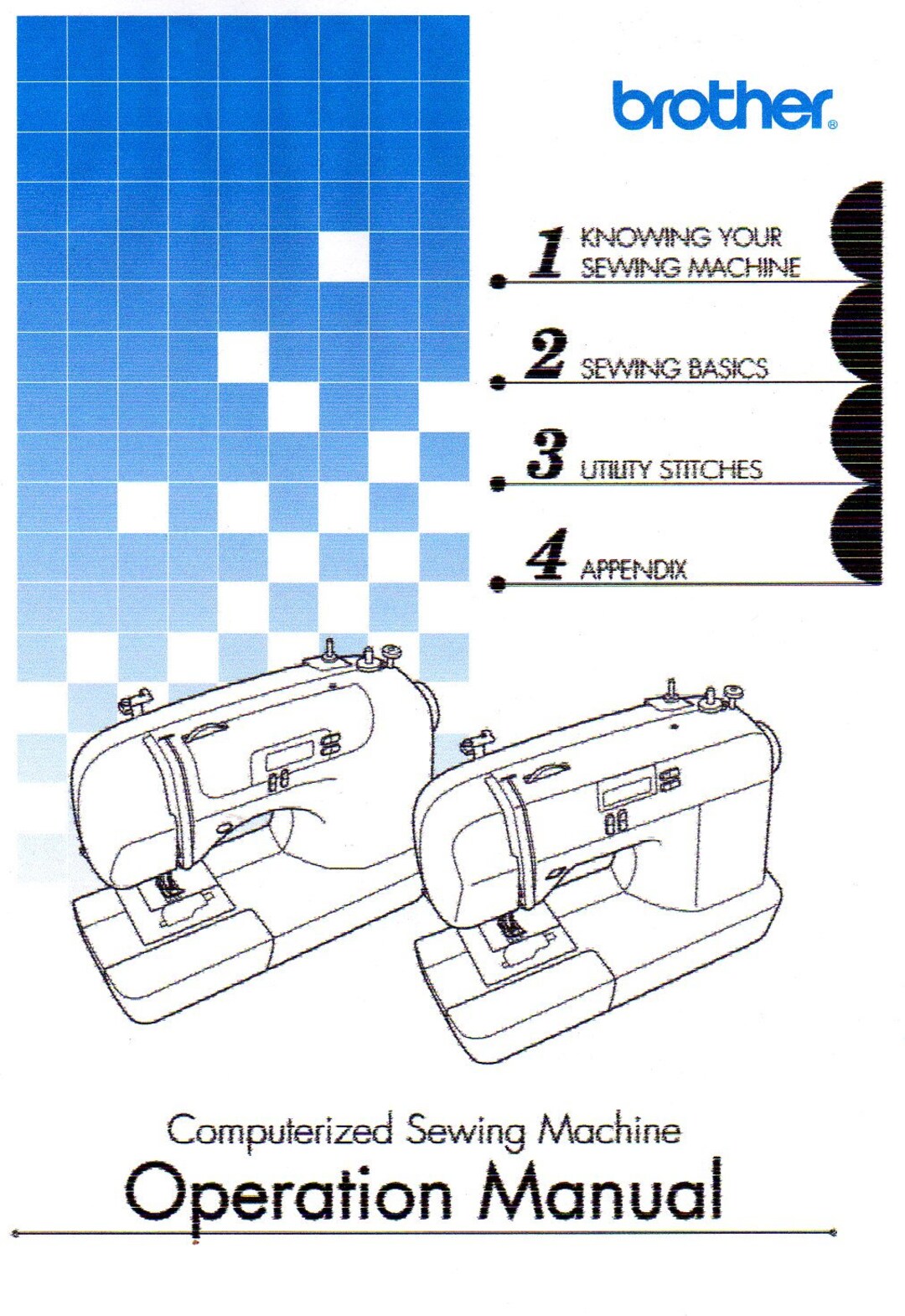 BROTHER Cs-6000 Cs-6000b Cs-6000t Cs-6000i Sewing Machine Owner's ...