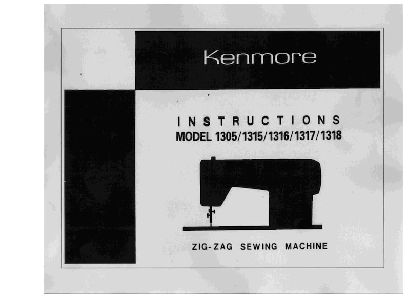 VINTAGE KENMORE Sears 158. 13050 13150 13160 13170 13180 PDF Manual ...