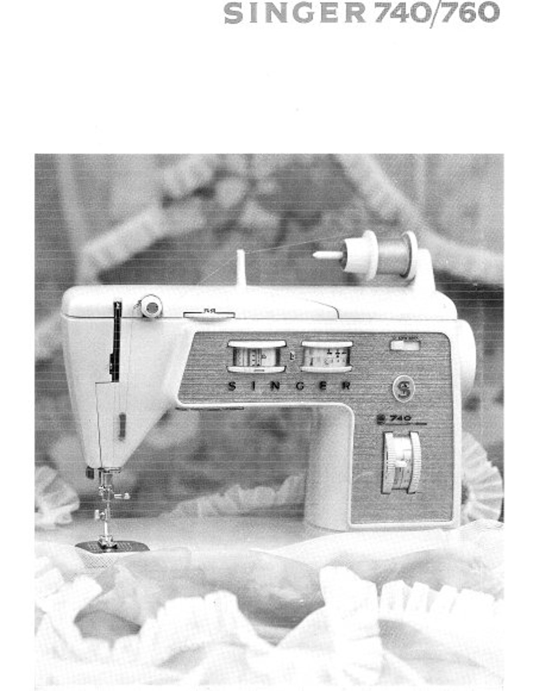 SINGER 740 760 Sewing Machine Owner's Manual Guide Download - Etsy