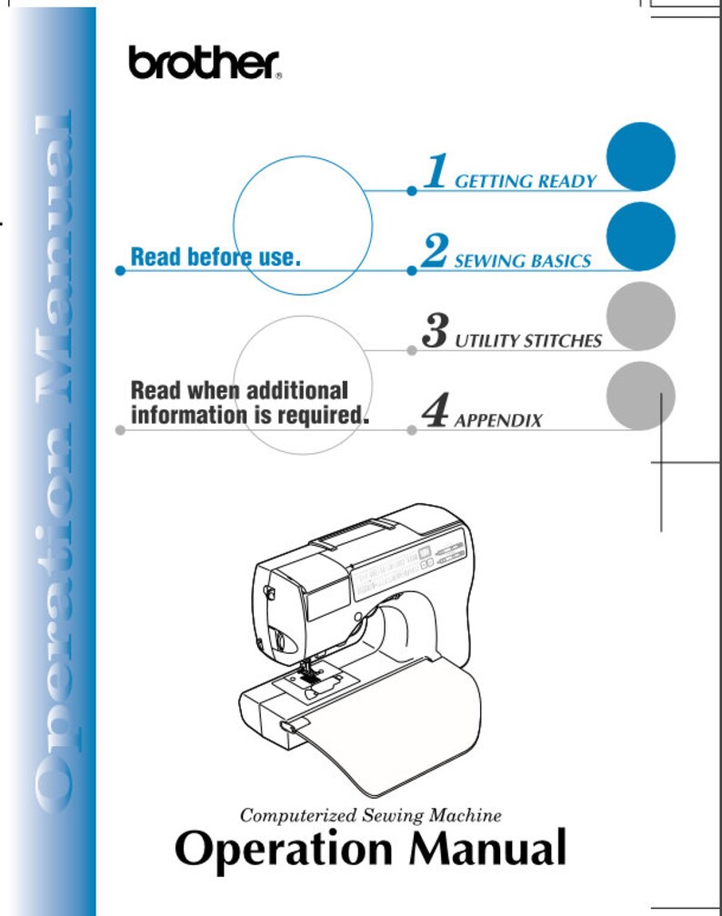 BROTHER CS-80 Sewing Machine Owner's Manual Guide Download - Etsy