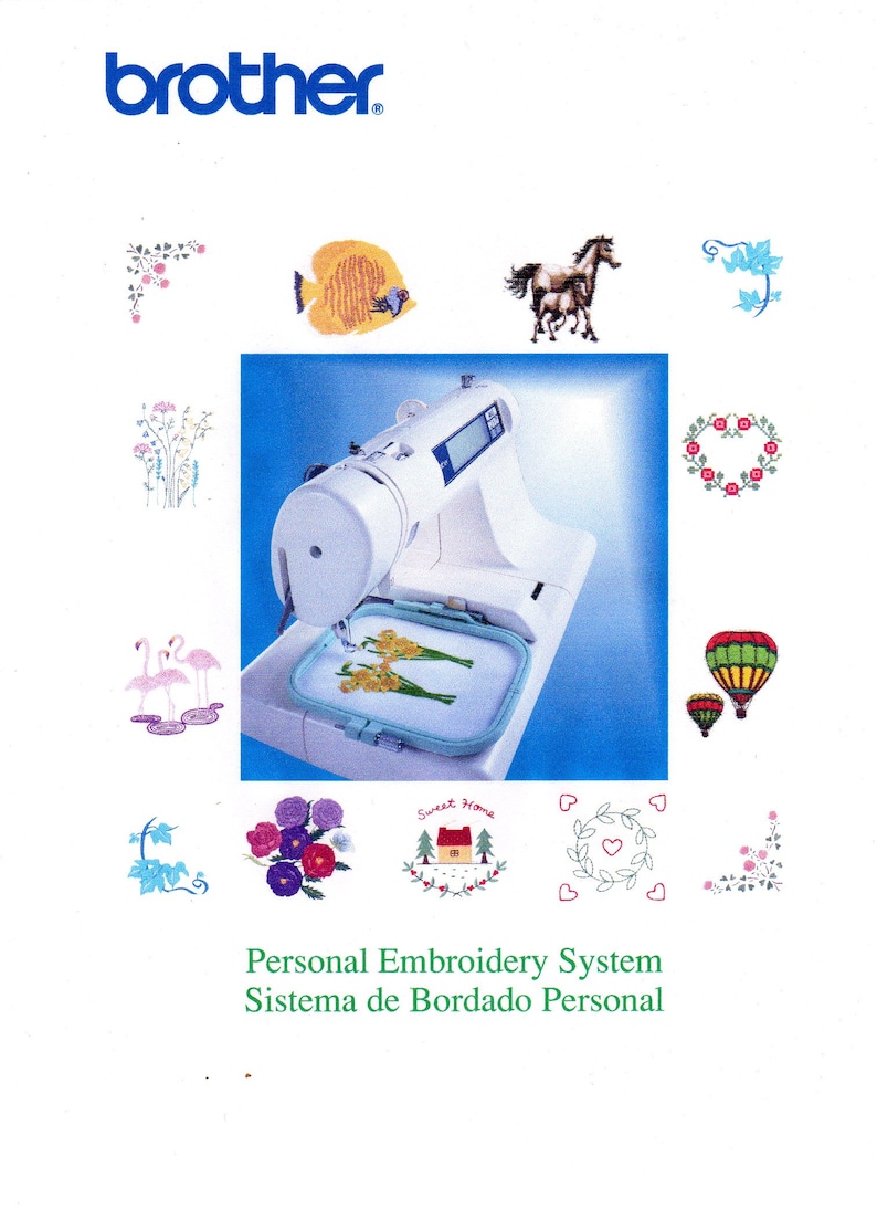 Brother PE-180D PE-190D Embroidery Machine Owners Manual Download - Etsy