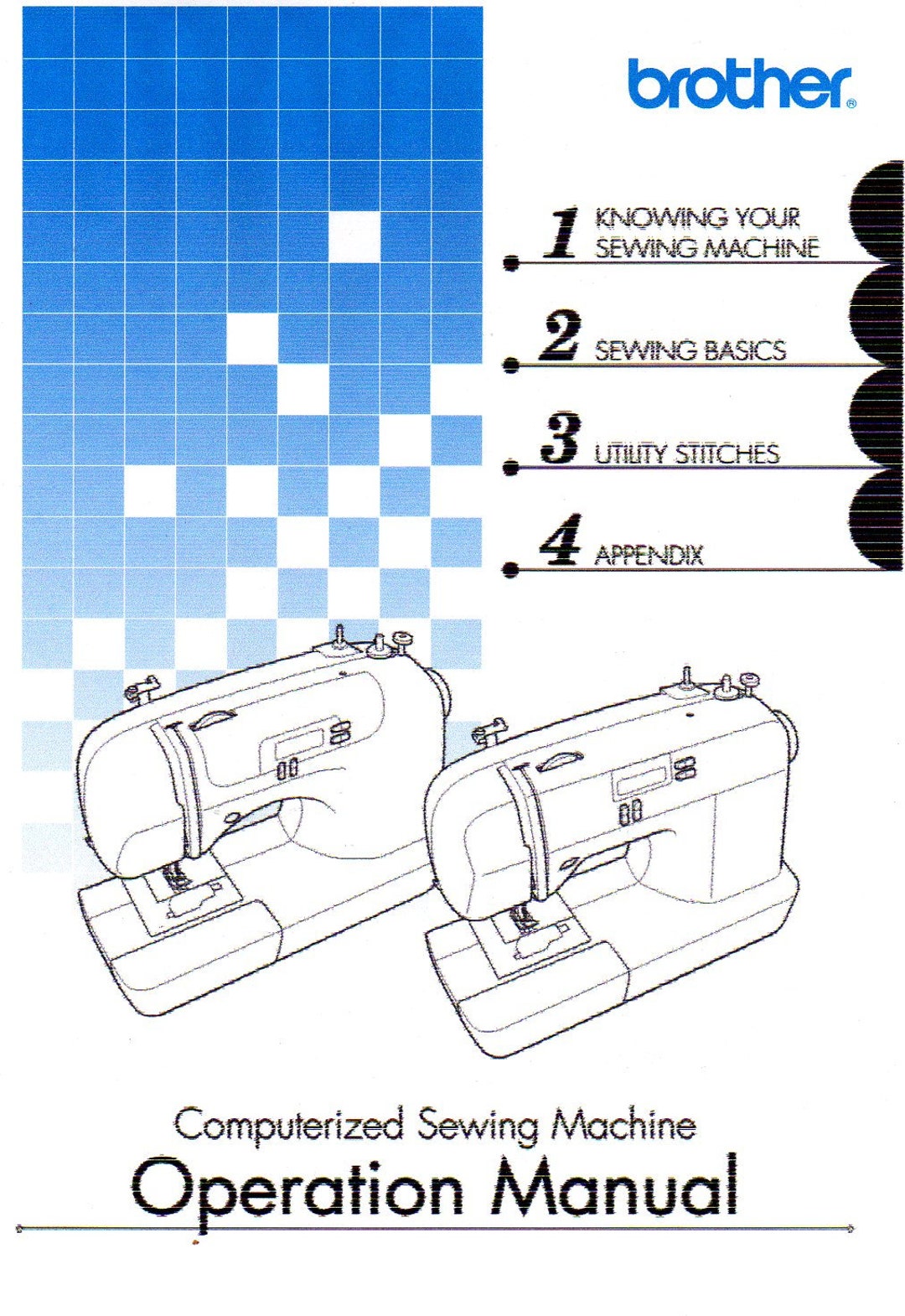 BROTHER CS-770 Sewing Machine Owner's Manual Guide Download - Etsy