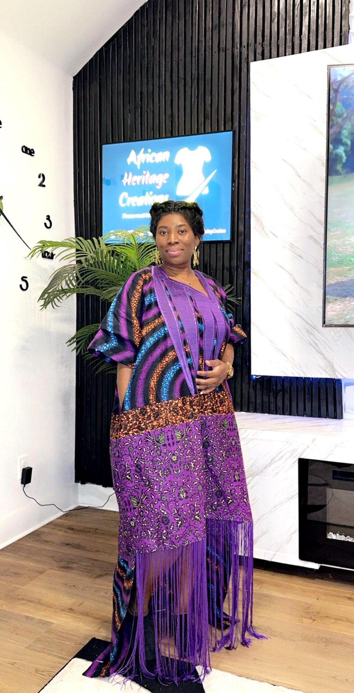 Embroidered Ankara Maxi Bubu Dress: African Print Cotton Gown - Etsy