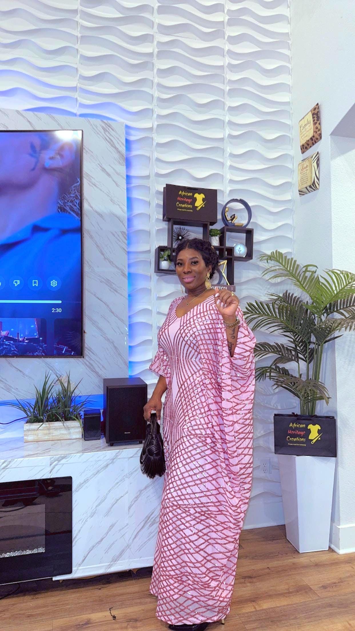 African Bubu Rich Aunty Bubu Kimono Jalabia Nigeria Custom Dress Ready ...