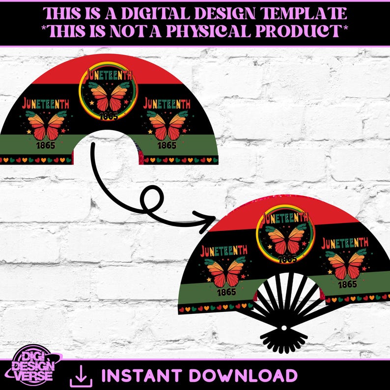 Juneteenth Clack Fan Templates Vol. 2 - Etsy