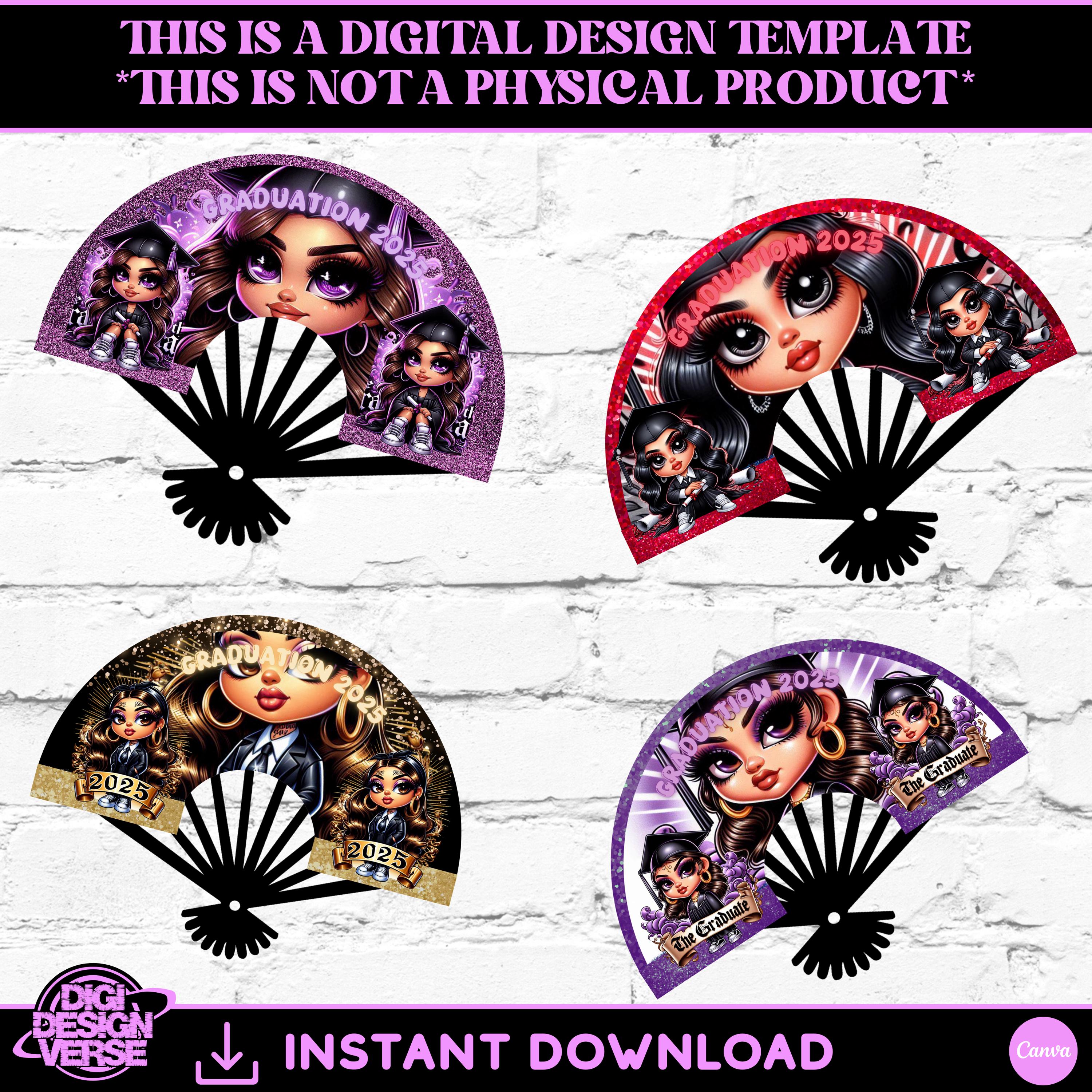 Clack Fan Graduation Templates - Etsy