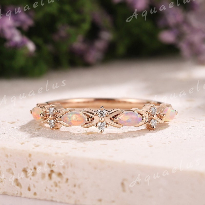 Pink Fire Opal Ring - Etsy