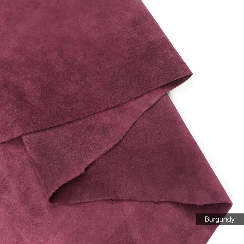 Italian Cowhide Suede Leather Sheets | Premium Suede Leather Hides ...